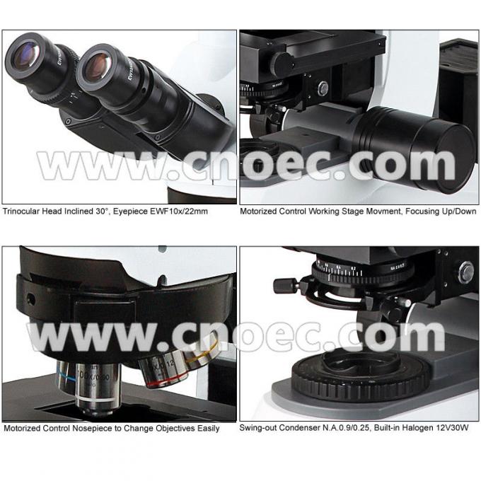Trinocular Head Compound Optical Microscope Motorized Auto Focus ...