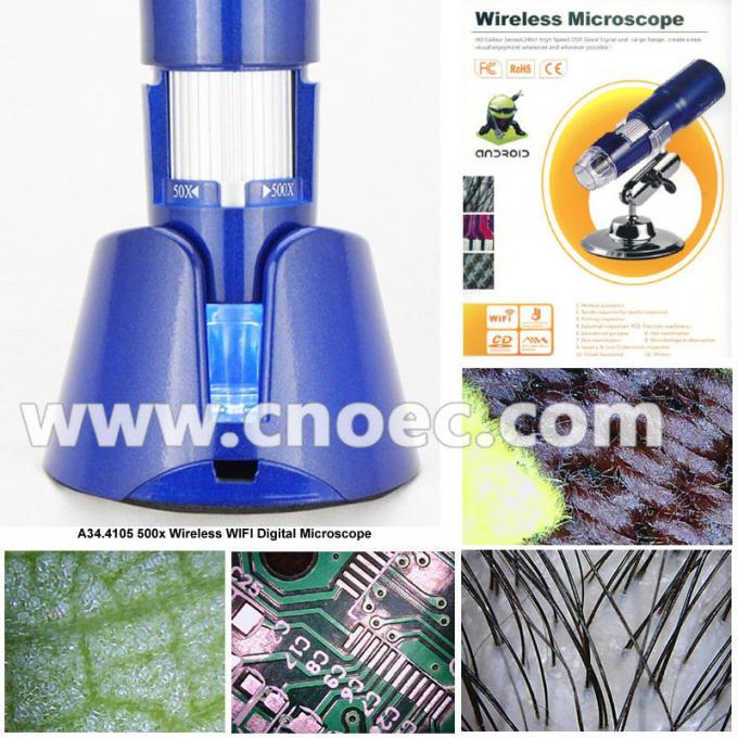 Blue Portable 200x Hand Held Digital Microscope With White Light LED ...