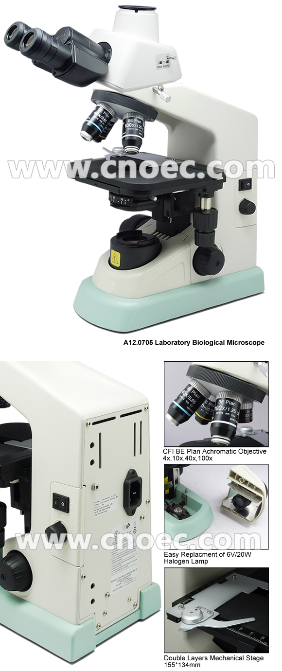 E100 Learning Wide Field Microscope Halogen Illumination Microscopes ...