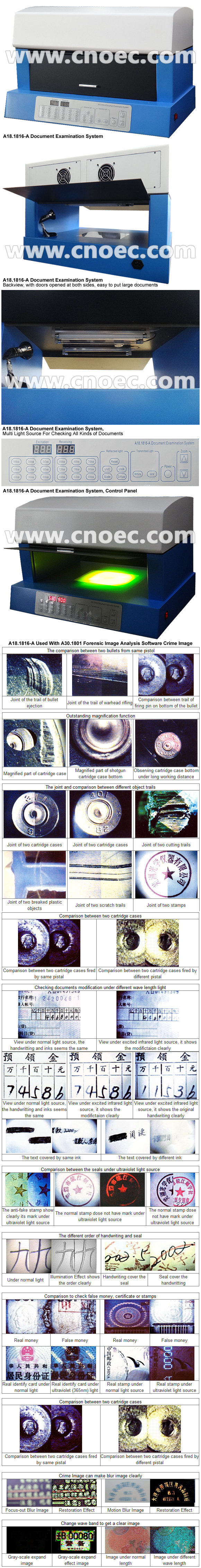 Forensic Comparison Microscope With Document Examination System 3977