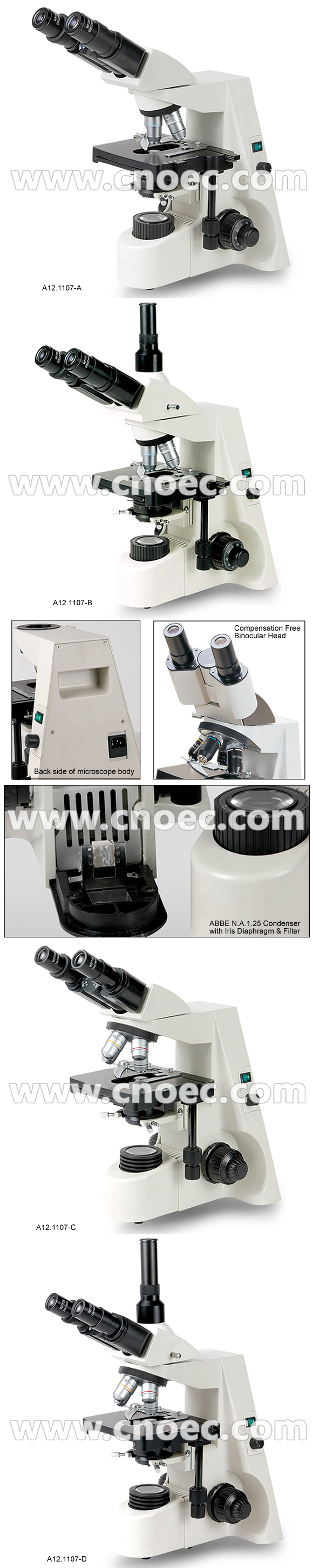 Infinity Trinocular Biological Microscope Kohler Illumination A12.1107