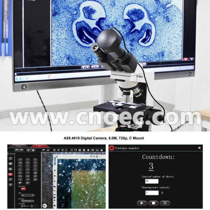 5.0M C - Mount Digital Microscope Camera With Maximum Resolution 2592 x ...