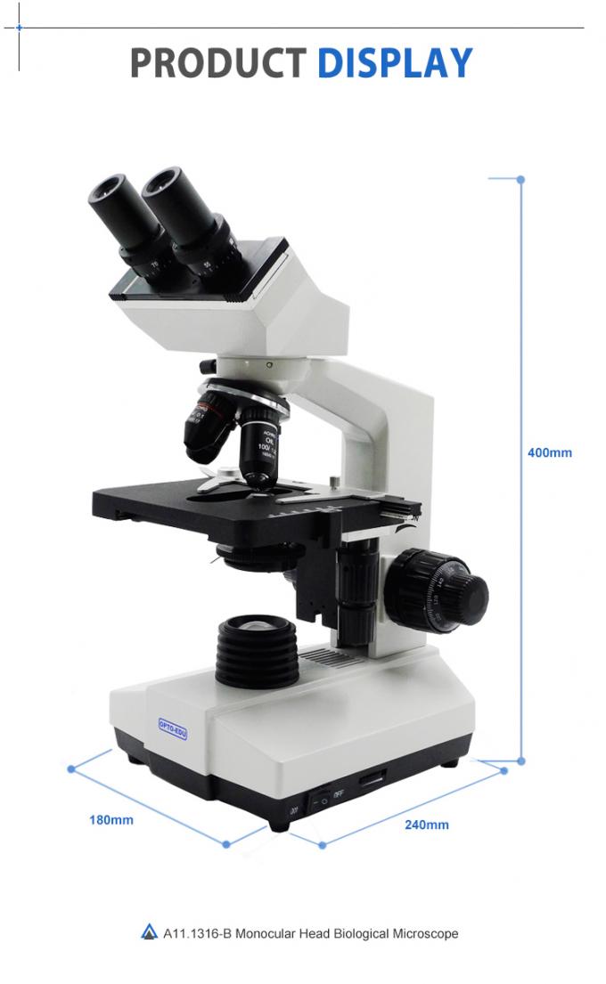 Wide Field Plan WF10X Biological Microscope A11.1316 With Double Layers ...