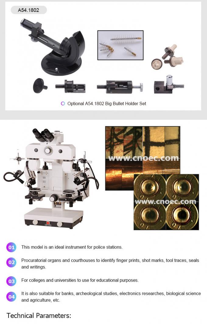 OPTO-EDU 200x Wide Field Research Forensic Comparison Microscope A18.1802
