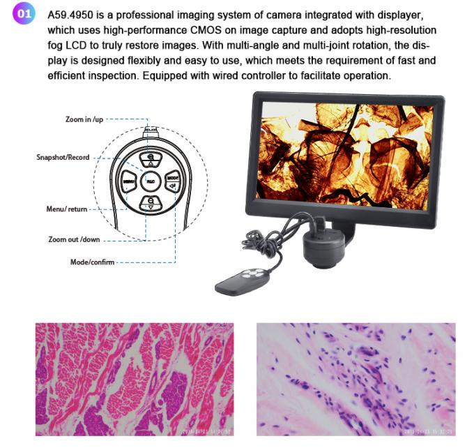 12.5 Inches 1/2.8" Sony CMOS Lcd Digital Microscope Camera 1080p HDMI 2 ...