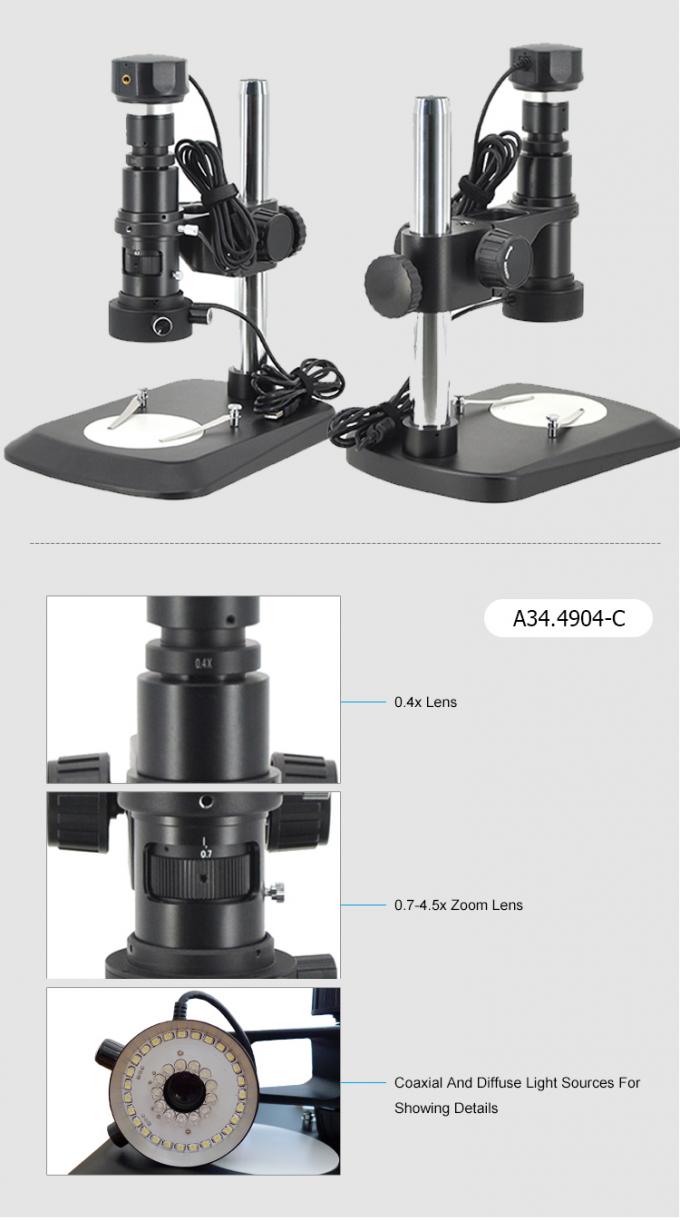 A34.4904-C Portable Digital Microscope / Dual Coaxial LED Digital Usb ...