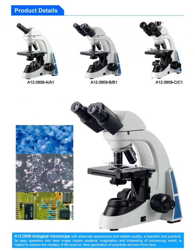 OPTO-EDU A12.0909 Monocular Binocular Trinocular Compound Microscope 3 ...
