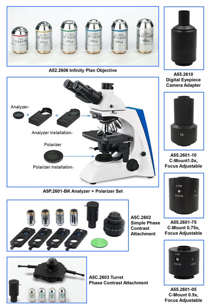 Laboratory Compound Optical Microscope 1000x