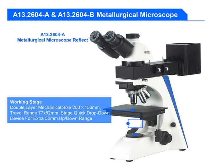 Reflected Illumination Metallurgical Optical Microscope Vertical ...