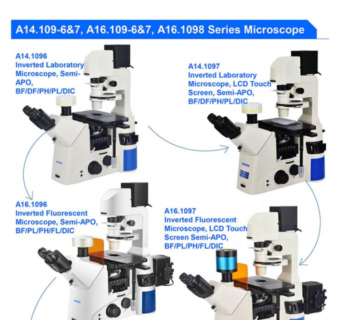 Full Motorized Opto Edu Microscope Semi APO BF / PH / PL / FL / DIC