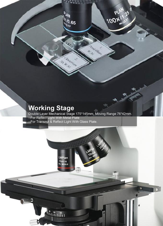Inverted Metallurgical Optical Microscope Trinocular Compound Optical ...