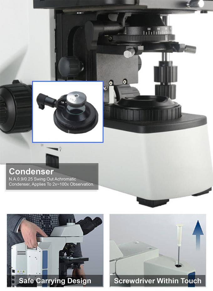 Inverted Metallurgical Optical Microscope Trinocular Compound Optical ...
