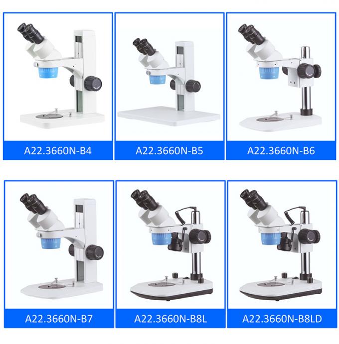 A22.3660N OPTO EDU Step Zoom Stereo Optical Microscope 1X2X Or 1X3X Or 2X4X