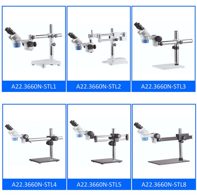A22.3660N OPTO EDU Step Zoom Stereo Optical Microscope 1X2X Or 1X3X Or 2X4X