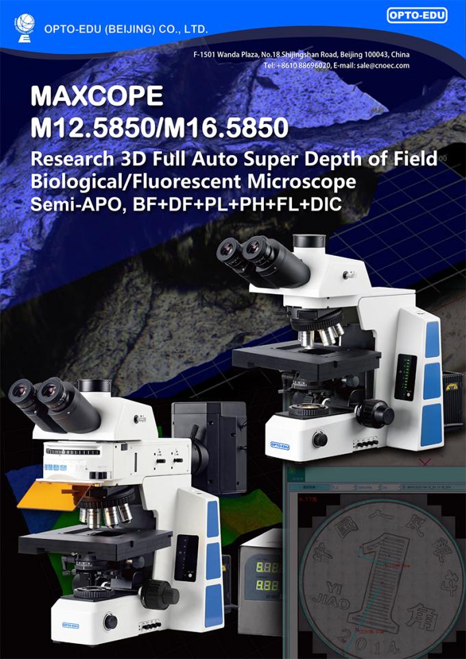 Opto Edu M12.5850 Biological Motorized Microscope Bf Xyz