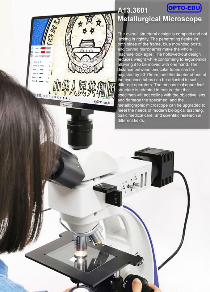 OPTO EDU A13.3601 Binocular Metallurgical Microscope Transmit And ... OPTO EDU A13.3601 Binocular Metallurgical Microscope Transmit And ...