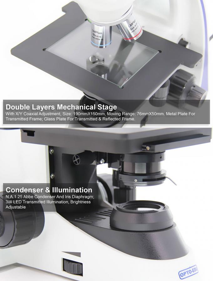 OPTO EDU A13.3601 Binocular Metallurgical Microscope Transmit And ... OPTO EDU A13.3601 Binocular Metallurgical Microscope Transmit And ...
