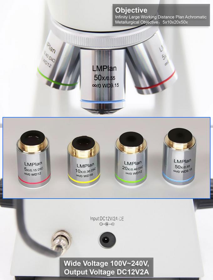 OPTO EDU A13.3601 Binocular Metallurgical Microscope Transmit And ... OPTO EDU A13.3601 Binocular Metallurgical Microscope Transmit And ...