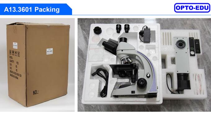 OPTO EDU A13.3601 Binocular Metallurgical Microscope Transmit And ... OPTO EDU A13.3601 Binocular Metallurgical Microscope Transmit And ...
