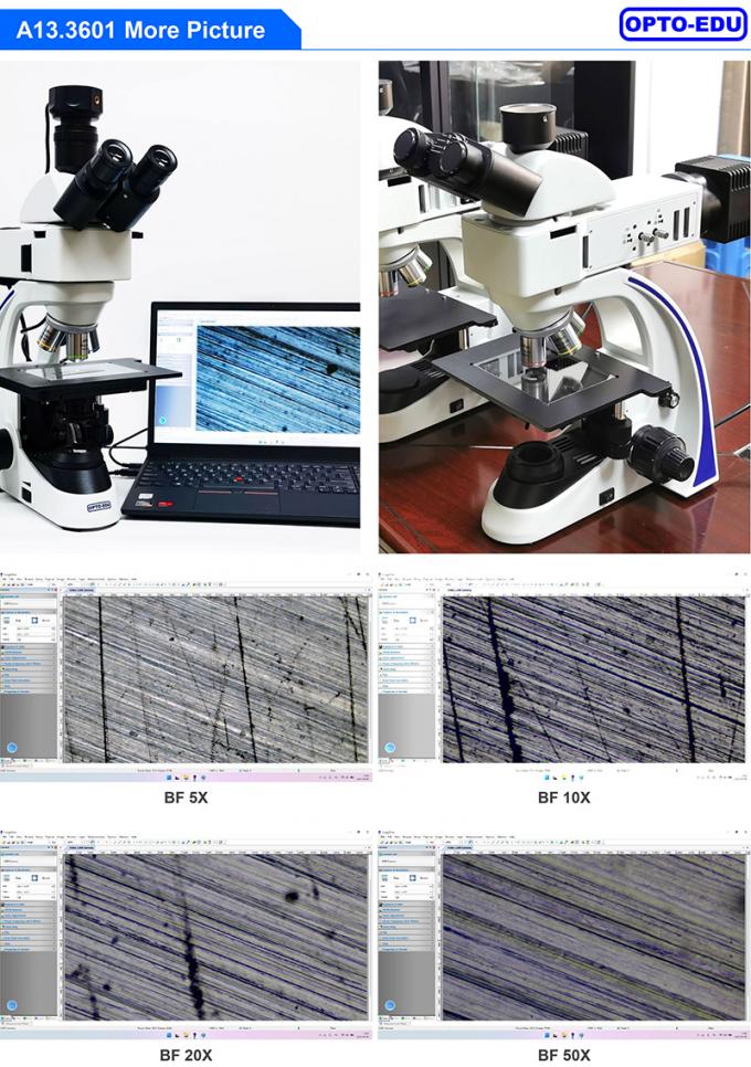 OPTO EDU A13.3601 Binocular Metallurgical Microscope Transmit And ... OPTO EDU A13.3601 Binocular Metallurgical Microscope Transmit And ...