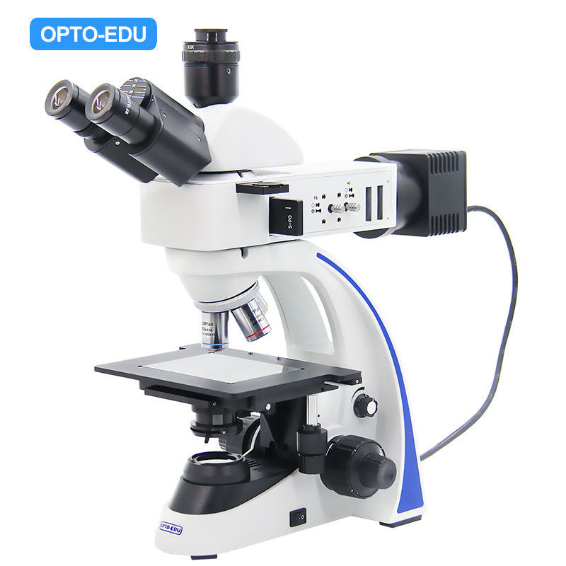 OPTO-EDU A13.3601 Transmit & Reflect Light Metallurgical Microscope