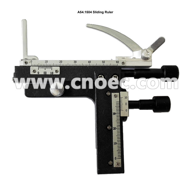 Horizontal 11.5CM Microscope Accessory Sliding Ruler A54.1504