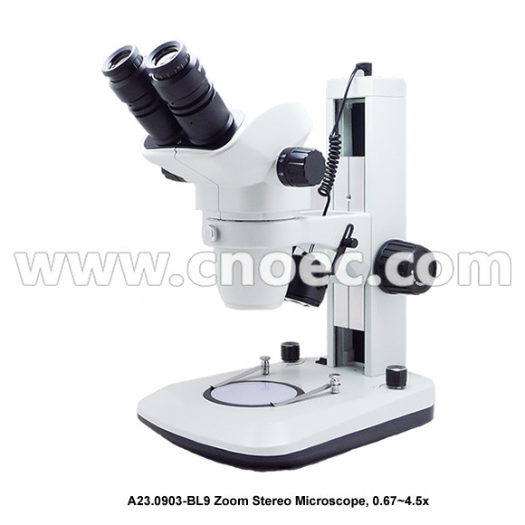 A23.0903-BL9 0.67x-4.5x Stereo Zoom Microscopes With Up & Bottom LED Illumination