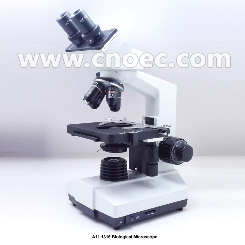 WF10X Double Layers Mechanical Stage Biological Microscope A11.1316 ...