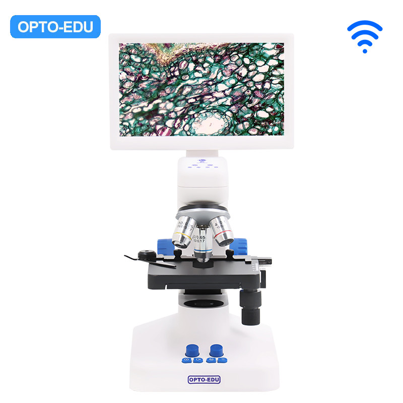 OPTO-EDU A33.5130 7" LCD Digital Biological Microscope 1100x