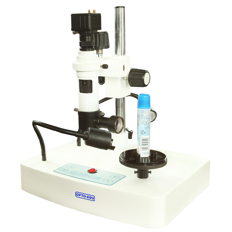 0.7 - 4.5x Objective Lens Compound Optical Microscope Cylindrical Trace ...